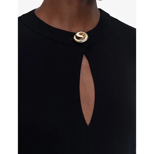 JOSEPH Fabiola Cut-out Long-sleeve Jersey Top