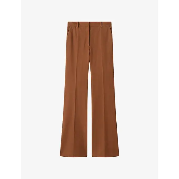 JOSEPH Tafira Gabardine Stretch-woven Trousers - Cinnamon