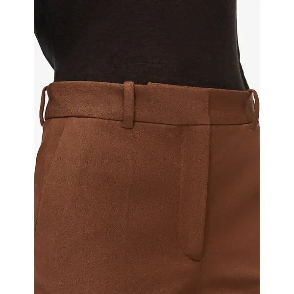 JOSEPH Tafira Stretch-woven Trousers - Cinnamon