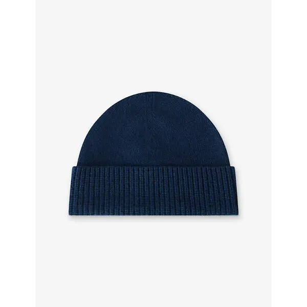 JOSEPH Chia Cashmere Beanie Hat - Indigo