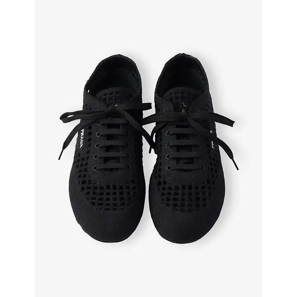 Prada Collapse Crochet Laced Trainers