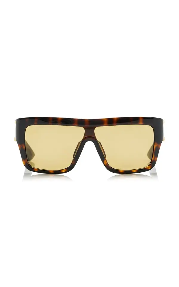 Bottega Veneta Mask-frame Sunglasses - Brown