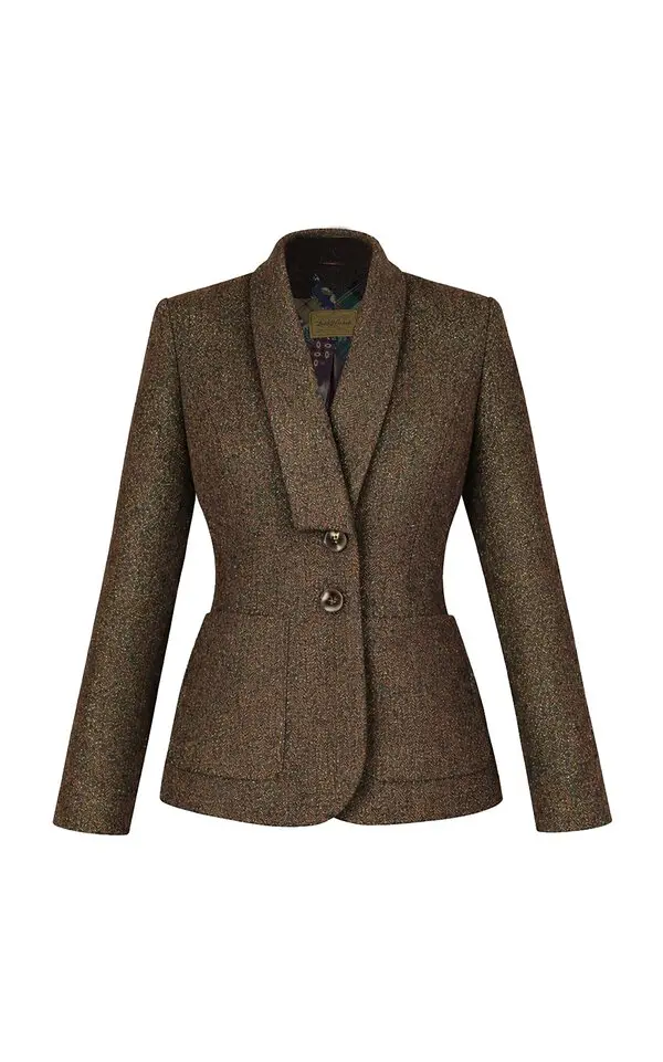 Lena Hoschek Memory Virgin Wool Jacket - Brown