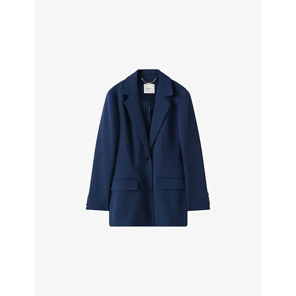 JOSEPH Fallon Comfort Cady Stretch-woven Jacket - Indigo
