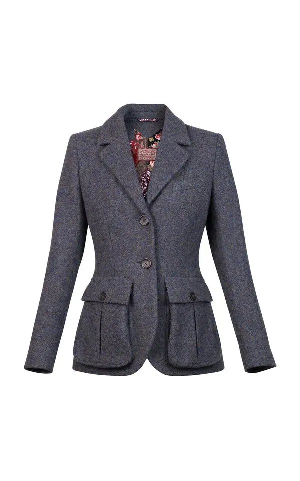 Lena Hoschek Virgin Wool Hunting Jacket - Grey