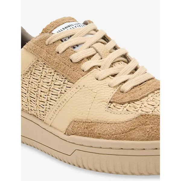 ALLSAINTS Hix Raffia And Suede Trainers
