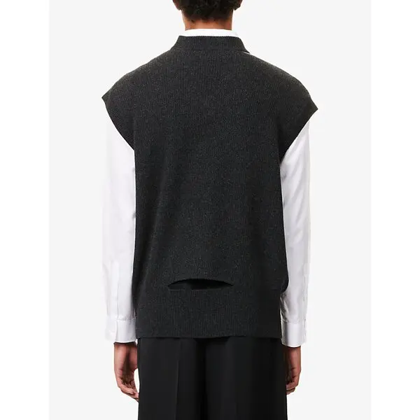 Simone Rocha Embellished Merino-wool Vest