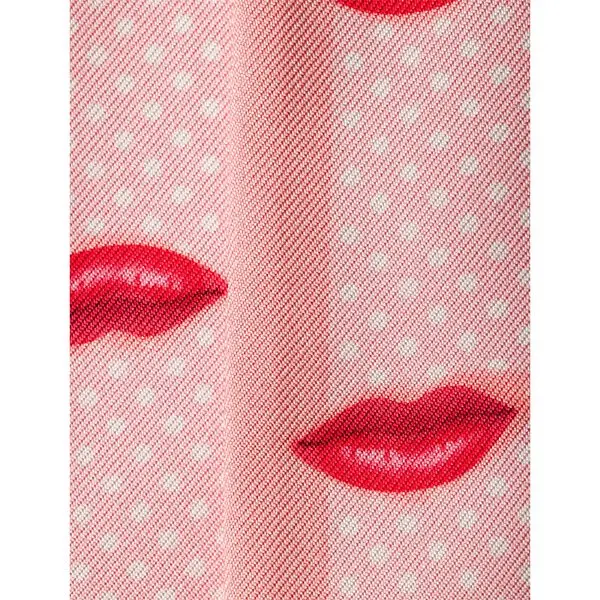 Prada Lips-print Silk-twill Scarf
