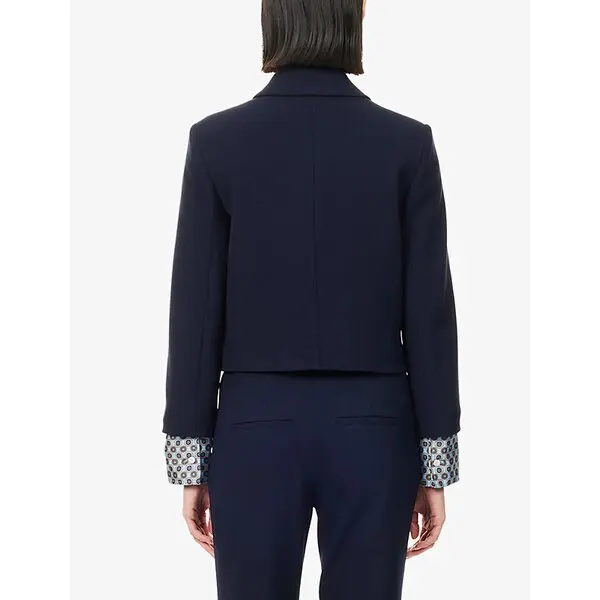 Veronica Beard Ismena Removable-scarf Woven Jacket