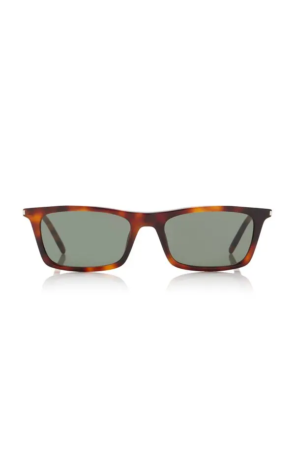 Saint Laurent Betty Thin Square-frame Sunglasses - Brown