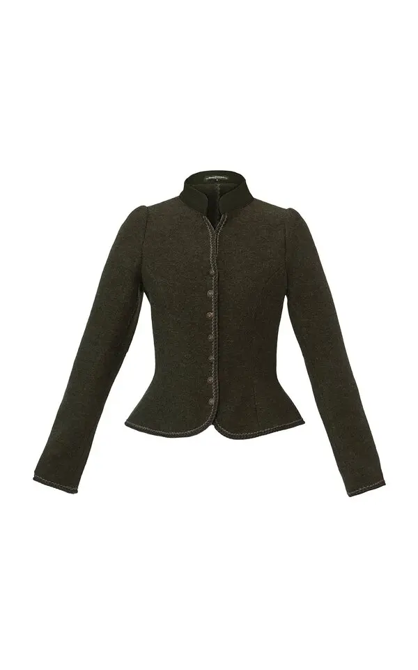 Lena Hoschek Fritzi Walkjanker Virgin Wool Jacket