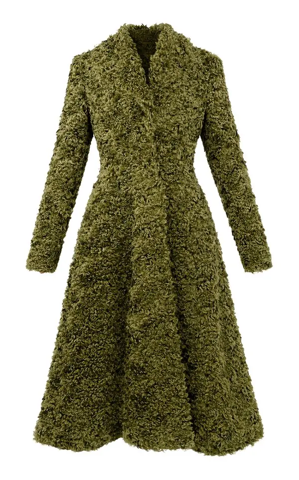 Lena Hoschek Bohème Mohair Coat - Olive