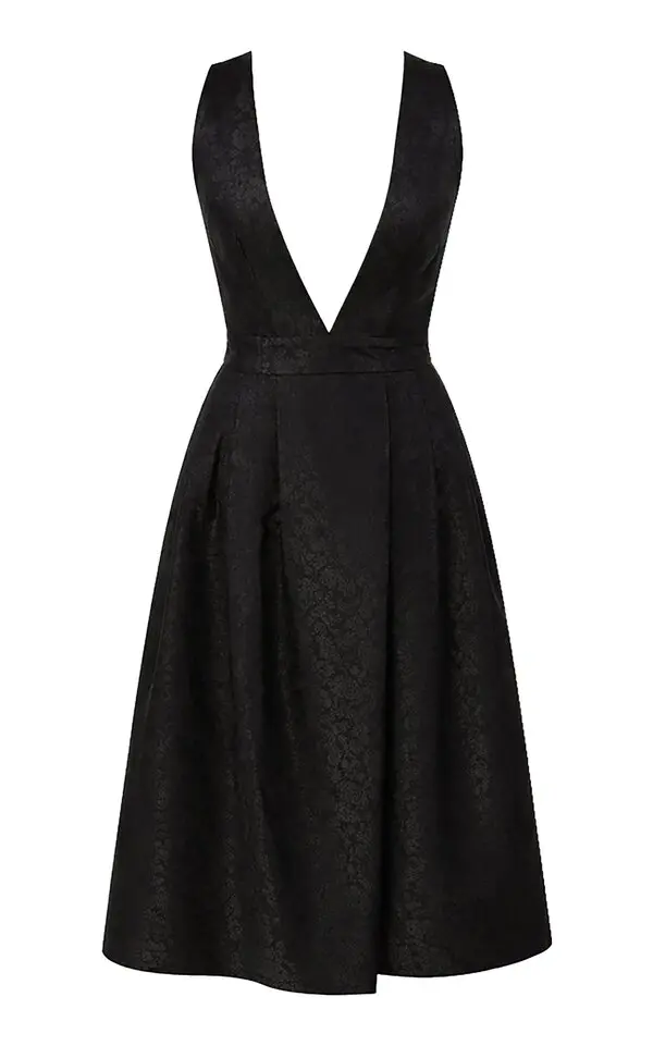 Lena Hoschek Adele Apron Maxi Dress - Black