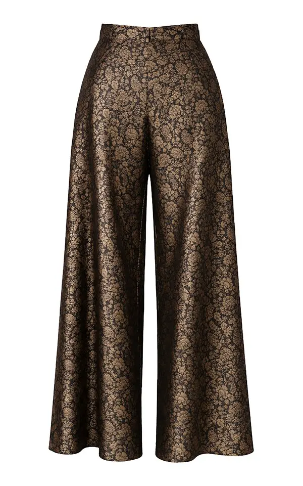 Lena Hoschek Orient Wide Leg Pants - Bronze