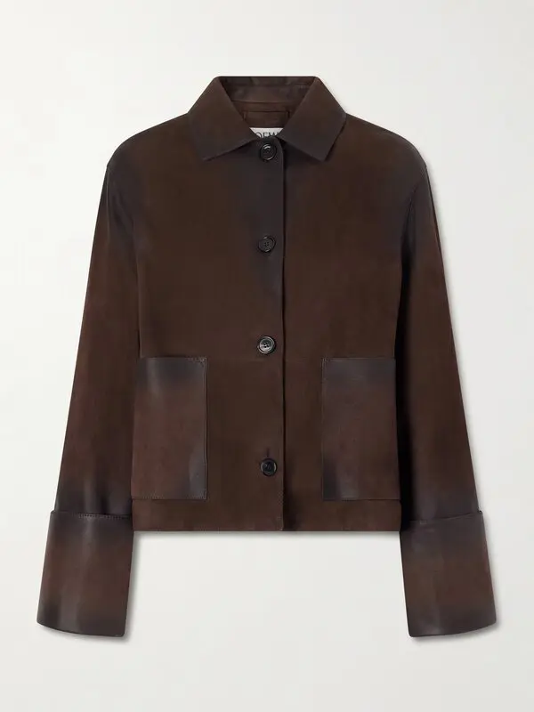 Loewe Distressed Suede Jacket
