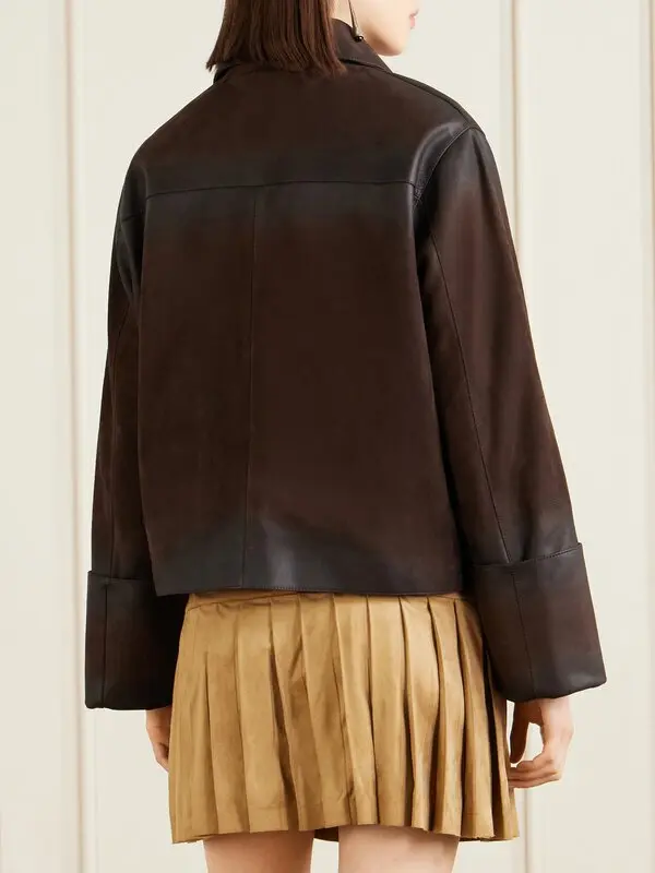 Loewe Distressed Suede Jacket