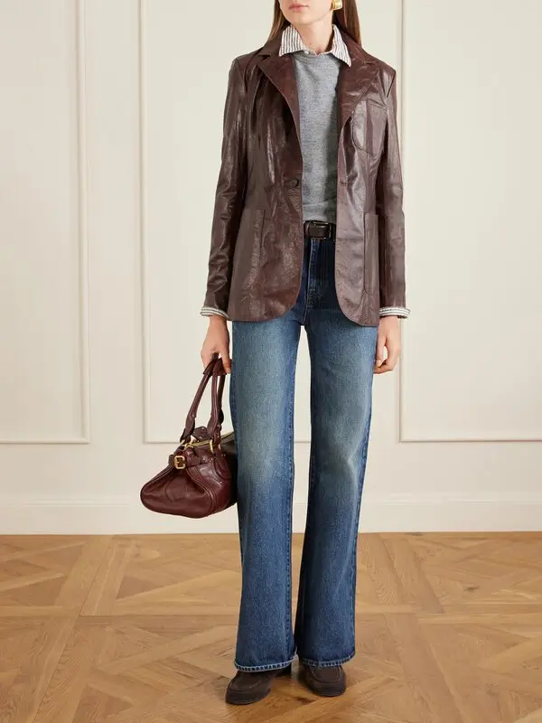 Polo Ralph Lauren Glossed-leather Blazer