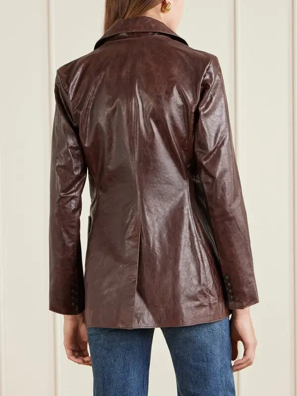 Polo Ralph Lauren Glossed-leather Blazer
