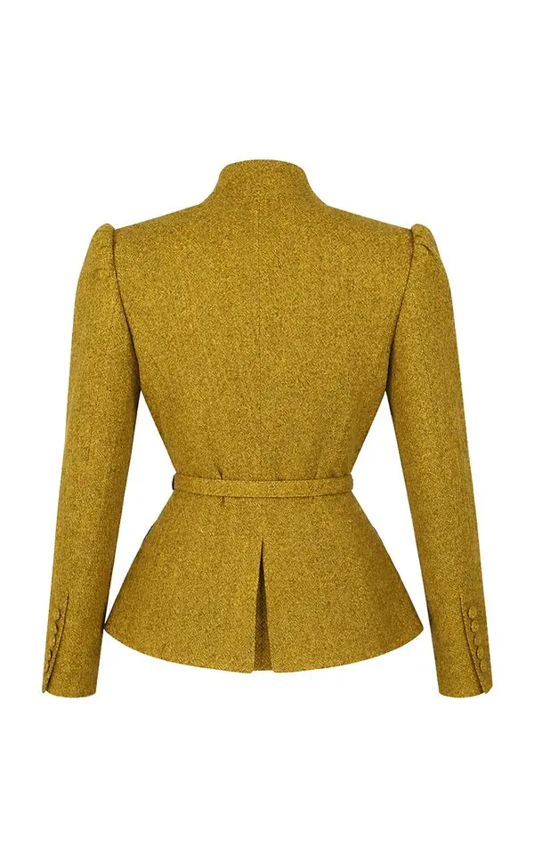 Lena Hoschek Love Letter Virgin Wool Jacket - Yellow