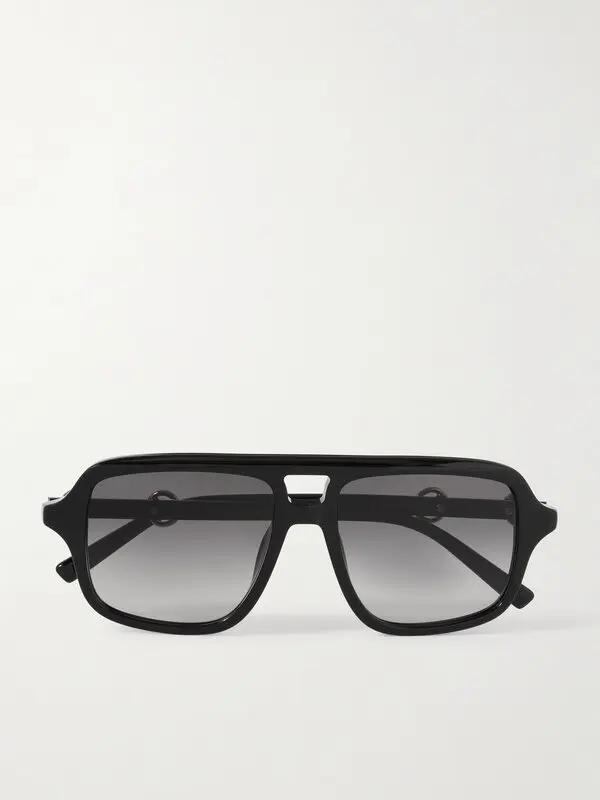 Gucci Aviator-style Acetate Sunglasses - Black