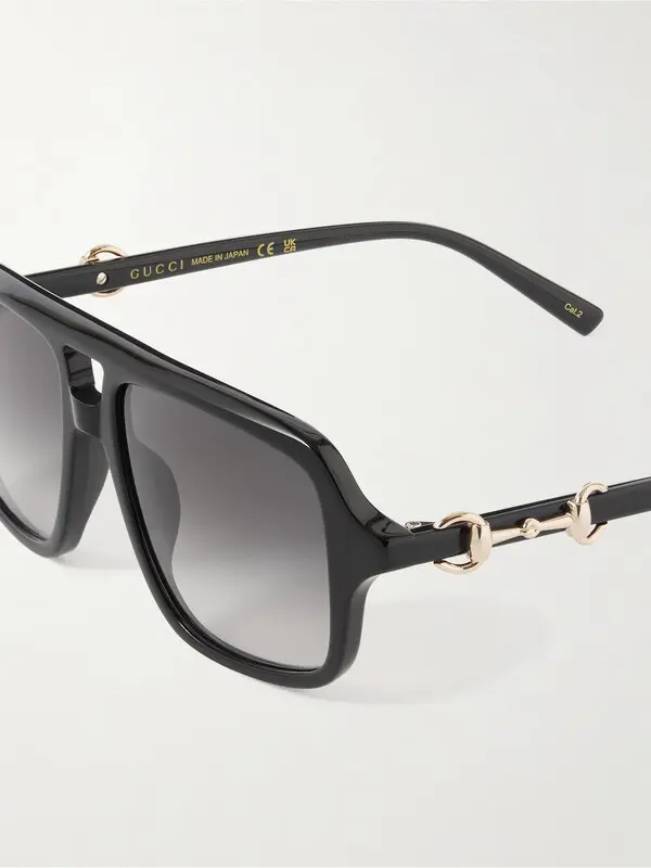 Gucci Aviator-style Acetate Sunglasses