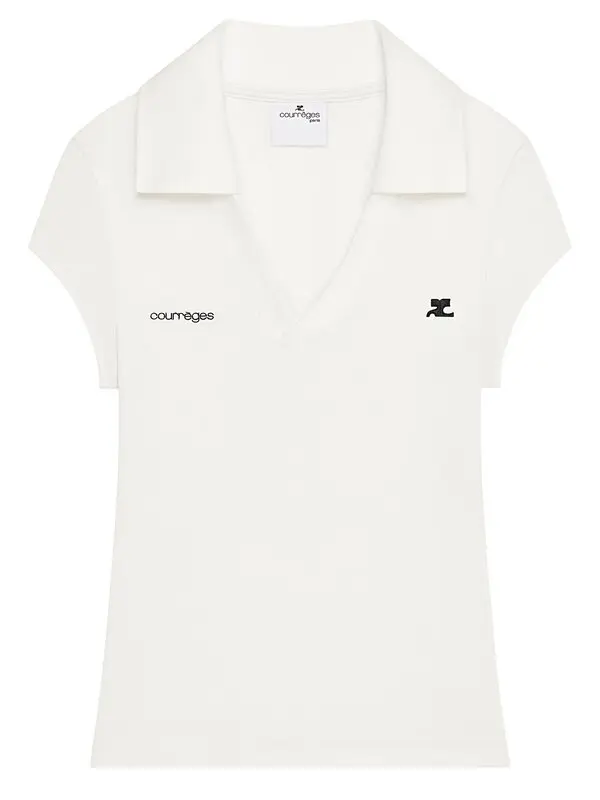 COURREGES Sports Polo - White