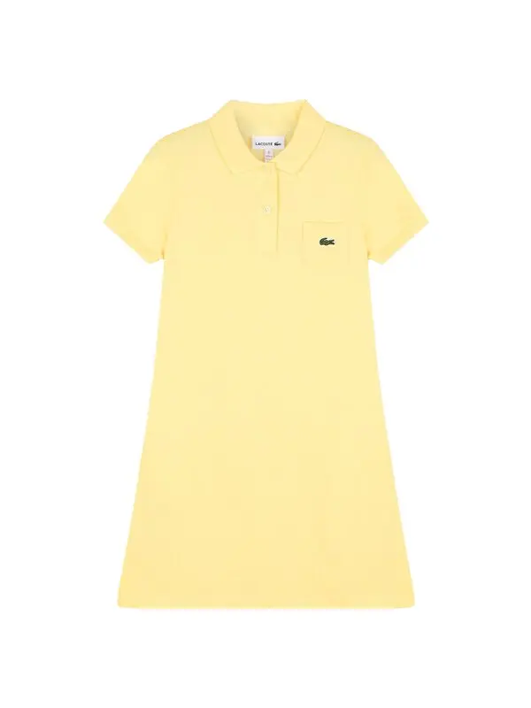 Lacoste Dress With Logo - Yellow