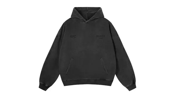 BLVCK X Ufc Acid Wash Hoodie - Grey