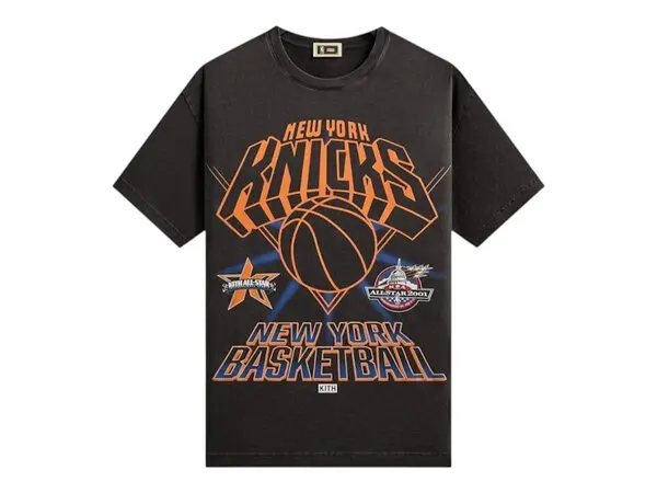 Kith Nba Allstar New York Knicks Vintage Tee Shirt - Black