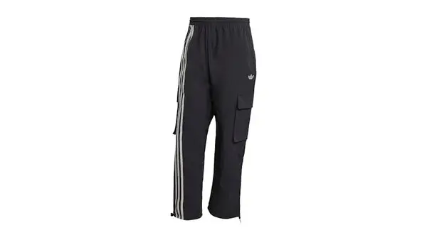 Adidas Front Stripes Woven Cargo Pants - Black