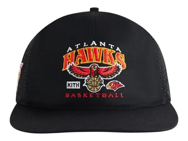 Kith X 47 Brand Nba Allstar Atlanta Hawks Trucker Hat - Black