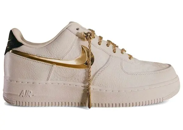 Nike Air Force 1 Low Victor Solomon Sunset Strip - White/black/metallic Gold