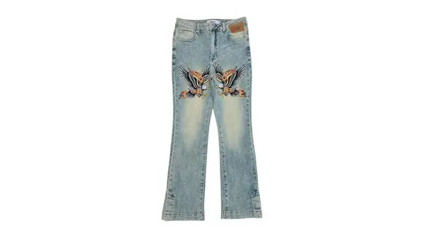 DUAA Flight Vintage Wash Denim Pant - Blue