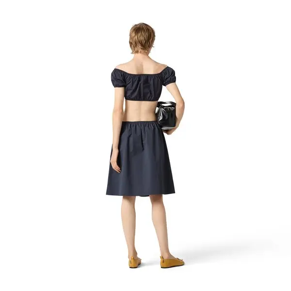 Miu Miu Poplin Crop Top