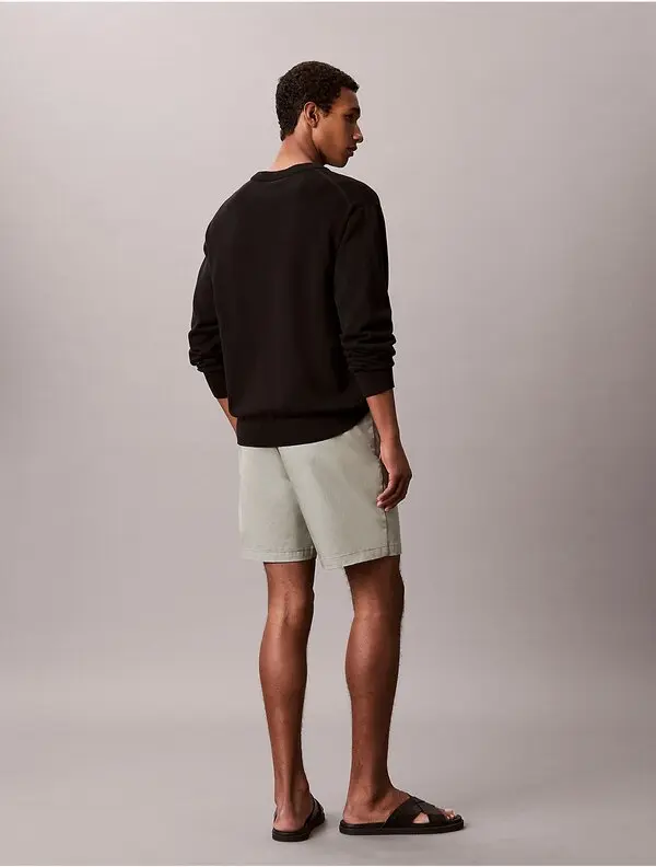 Calvin Klein Cotton Stretch Straight Shorts - Shadow