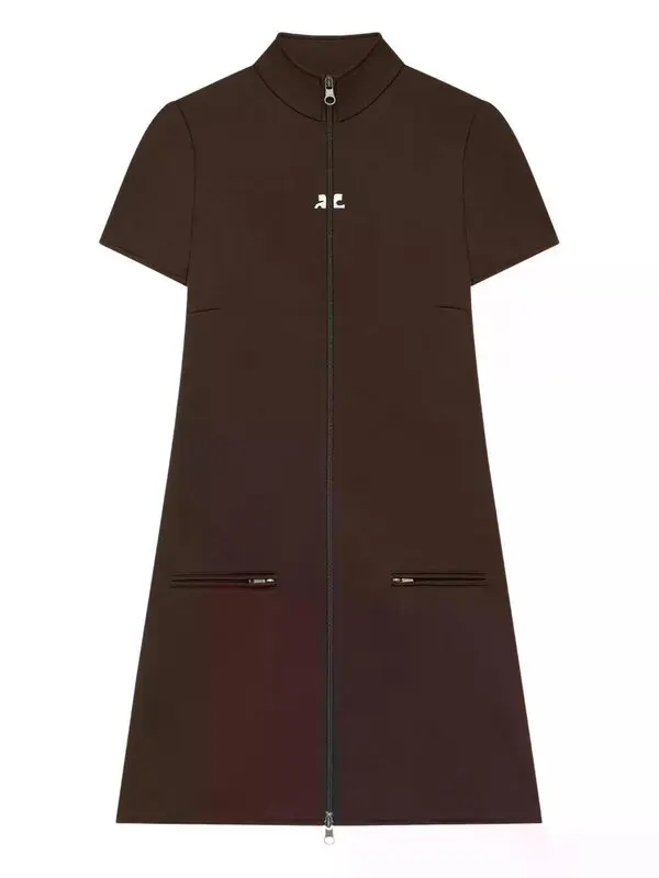 COURREGES Zip-up Mini Dress