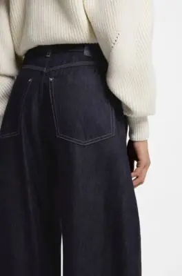 BOSS Balloon-leg Rigid Denim Jeans