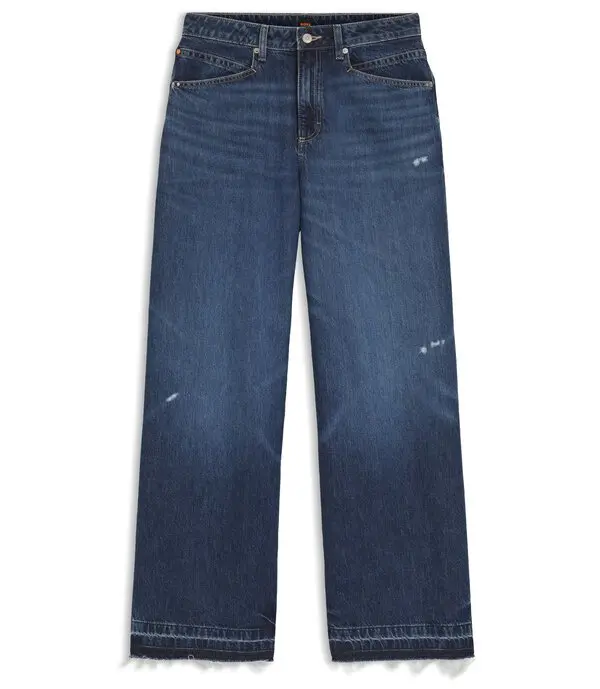 BOSS Relaxed-fit Wide-leg Jeans