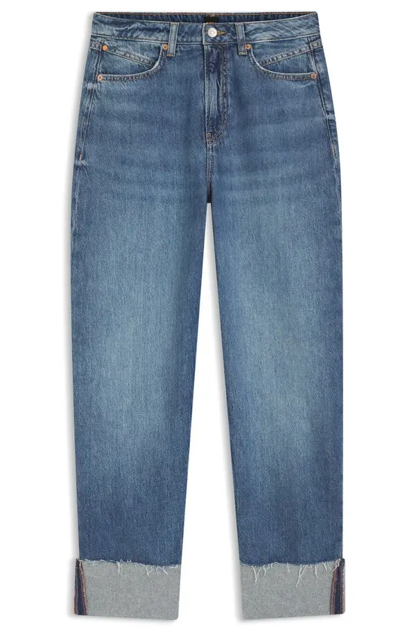 BOSS Relaxed-fit Jeans With Balloon Leg - Blue