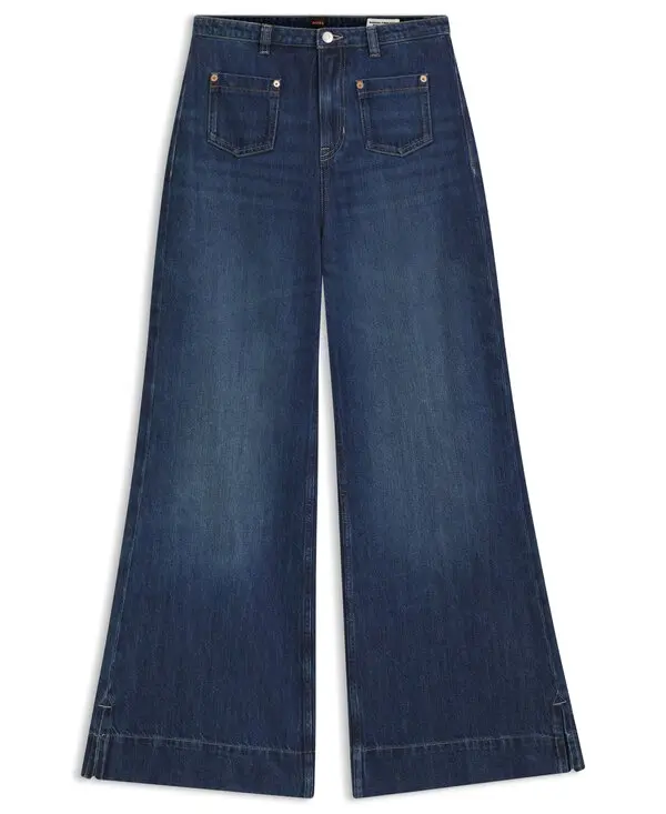 BOSS Flared-fit Jeans - Dark Blue