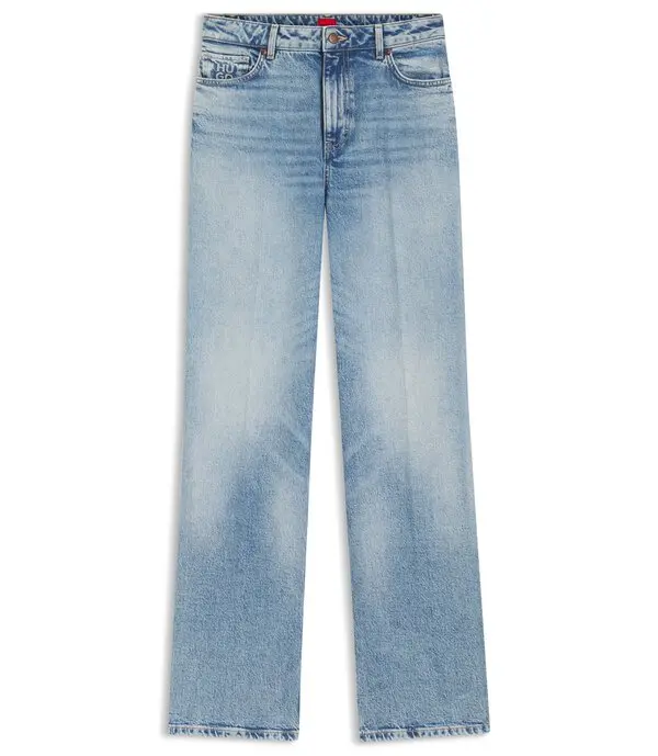Hugo Wide-leg High-rise Jeans