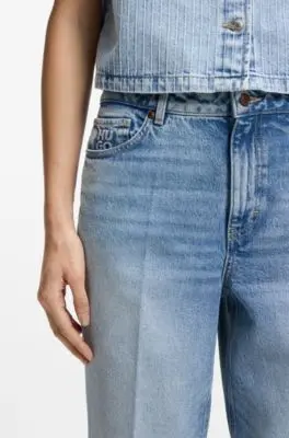 Hugo Wide-leg High-rise Jeans