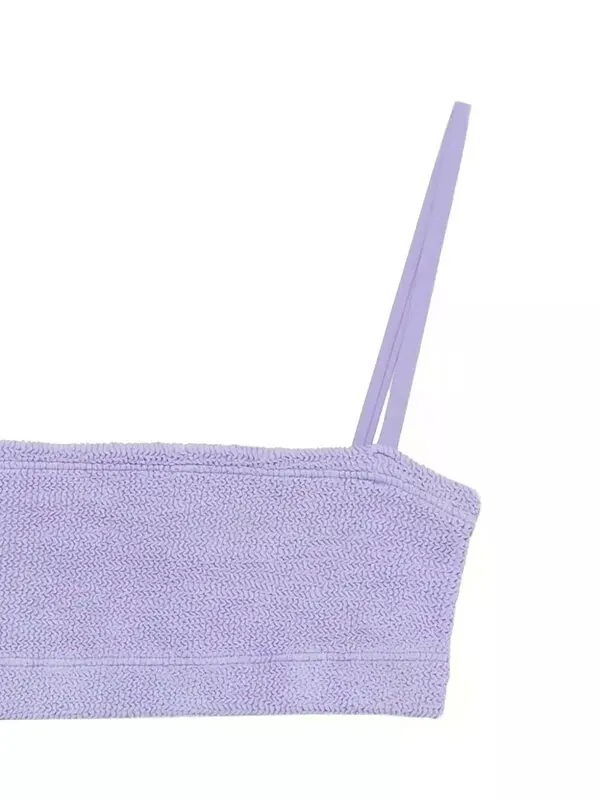 Hunza G Crinkle Texture Straps Swimsuit - Purple