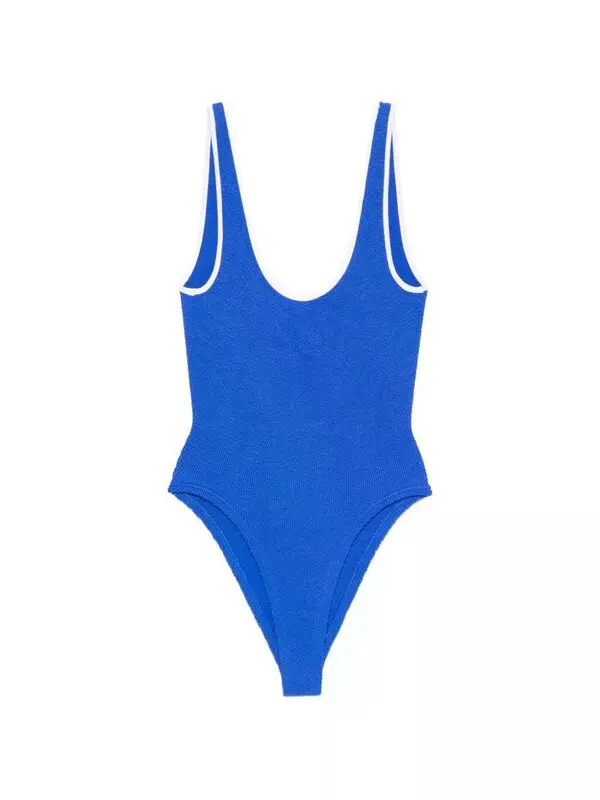 Hunza G Scoop Neck Swimwear - Blue