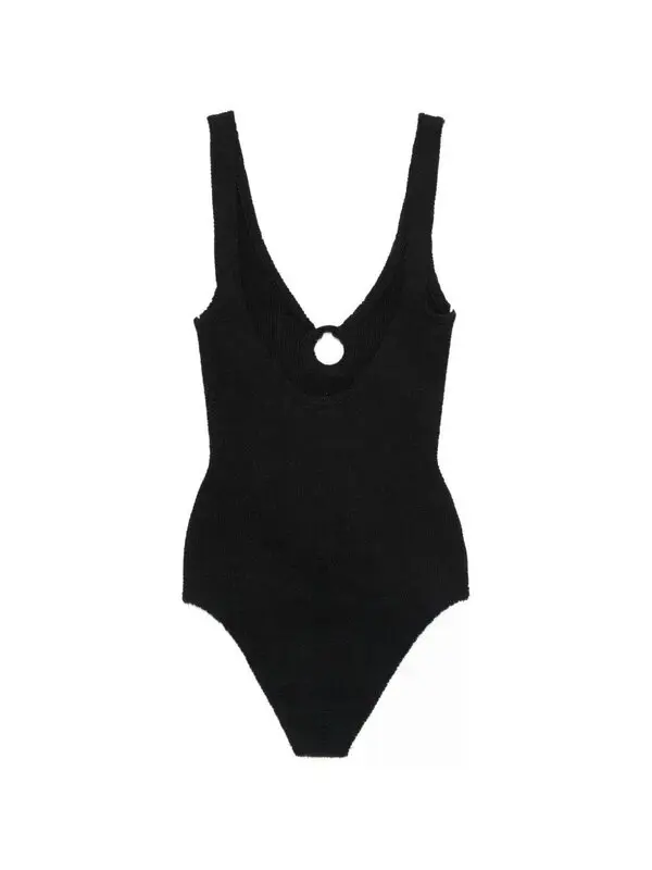 Hunza G Ring Textured Swimsuit - Black