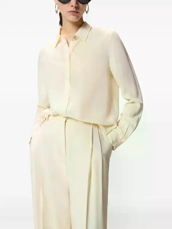 Pinko Buttoned Collared Shirt - Neutrals