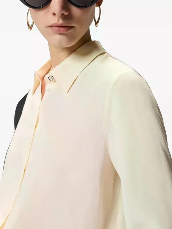Pinko Buttoned Collared Shirt - Neutrals