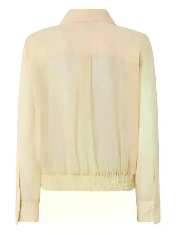 Pinko Semi-sheer Shirt With Metallic Appliqués