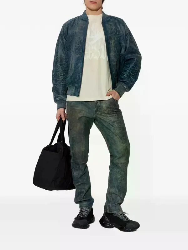 DIESEL® Printed T-shirt In Cotton And Hemp - Neutrals