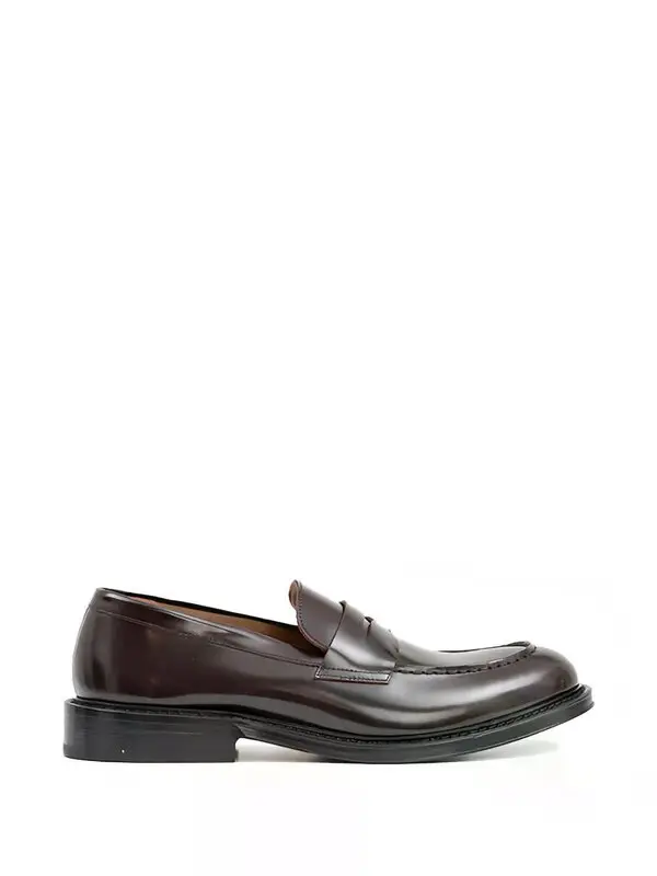 CALCE Penny Loafers - Brown